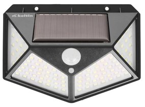 Solární lampa se soumrakem a senzorem pohybu 50W (100led reflektor) (100)