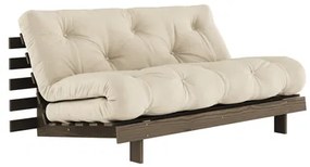 sofa ROOT by Karup - 160*200 cm carob (hnědá) + futon beige 747