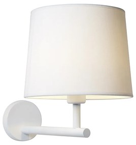 Jednoduchá nástěnná lampička Indiana Wall Barva stínítka: Cotonet bílý, Barva svítidla: Bílá