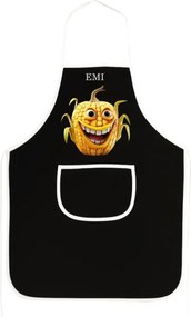 Kuchyňská zástěra Corny EMI, černá