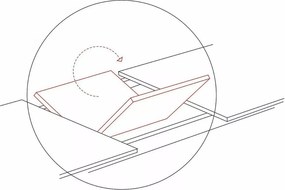 Rozkládací jídelní stůl Logan 160/200 cm keramika bílý mramor/černý