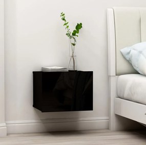 vidaXL Noční stolek 40 x 30 x 30 cm kompozitní dřevo [801065] Barva: Černá