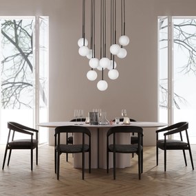 TK Lighting Černý závěsný lustr Martin pro žárovku 13x G9 TK10079