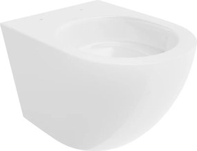 Mexen Lena, závěsná WC mísa 490x360x340 mm, Rimless Tornádo, bílá lesklá, 3322XX00T