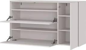 Krémový závěsný botník 137x78x41 cm – Germania