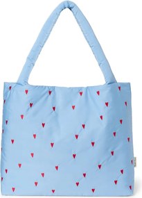 Studio Noos Puffy Mom Bag Light Blue Hearts