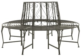 Zahradní lavice kolem stromu 160 cm ocel 313033