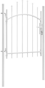 Zahradní brána Woerden ocel 1x1,25 m Bílá 143064