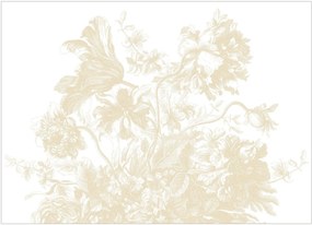 Tapeta Frans Uyterlinde - Engraved Flowers