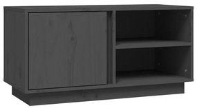 814466 vidaXL TV skříňka šedá 80 x 35 x 40,5 cm masivní borové dřevo