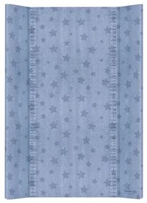 Přebalovací podložka DENIM STYLE tvrdá 50x70cm - modré hvězdy