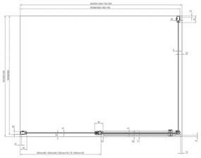 Ravak Chrome Pevná stěna jednodílná 90 Transparent bílá 9QV70100Z1 CPS-90