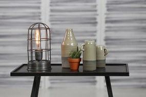 Šedá kovová stolní lampa Carandira - Ø14*25cm / E27