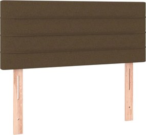 Box spring postel s matrací tmavě hnědá 120x190 cm textil 3269733