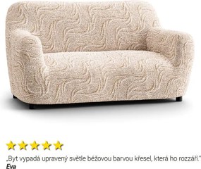 Bielastické potahy BRILLANTE béžové křeslo (š. 60 - 110 cm)