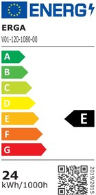 Erga Ava, LED zrcadlo 100x80cm, 2760 lm, 6500K, přední/zadní osvětlení, ERG-V01-120-1080-00