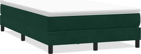 Postel Box Spring bez matrace tmavě zelená 120x210 cm samet 3315822