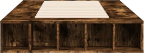 Rám postele kouřový dub 75 x 190 cm kompozitní dřevo 3280535