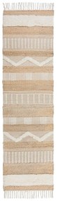 Béžový jutový běhoun Flair Rugs Medina, 60 x 230 cm