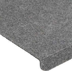 Samolepicí podložky na schody 30 ks šedé 65x24,5x3,5 cm 3365913