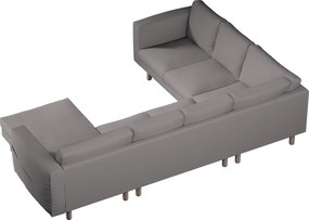 Potah na pohovku IKEA Norsborg rohová, 5-místná se šezlongem barva béžová látka pletený vzor