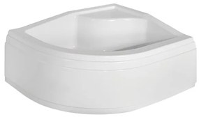Besco Asymetrická sprchová akrylátová vanička MAXI AS 100x80 (120x85) Barva: Bílá, Rozměry (cm): 100x80, Orientace: Levá
