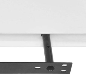 Nástěnné police 4 ks bílé 80 cm 275998