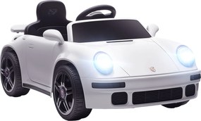 AIYAPLAY dětské elektrické auto, 12V elektrické vozidlo, 2,4G dálkové ovládání, světlomety, hudba, klakson, 103 x 55 x 44 cm, bílá