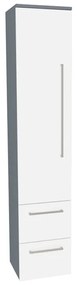 Mereo Bino, koupelnová skříňka vysoká 163 cm, levá, Multidecor, Monumentální šedá CN697MSO1