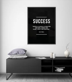 Pixada Success - Motivační obraz Velikost: B2 - 50x70 cm, Volba rámu: s bílým rámem