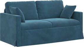 Set pohovek 2 ks Modrá samet 3407559