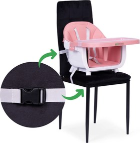 Dětská židlička 2v1 BABY ECOTOYS růžová