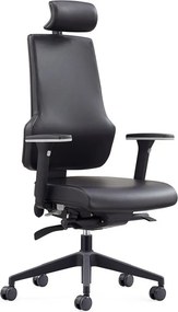 Ergonomická kancelářská židle MOSH Elite F – černá