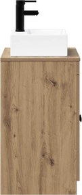 Sada koupelnového nábytku Dub artisan Kompozitní dřevo 3404257