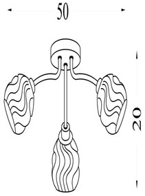 Searchlight 11523-3SN - Přisazený lustr ASTRAL 3xG9/33W/230V matný chrom