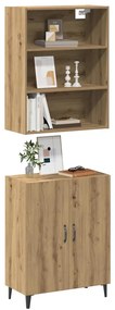 Příborník se nástěnná skříňka dub artisan kompozitní dřevo 3329224