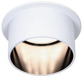 Paulmann 93376 LED Gil, bodovka v bílo-černé úpravě, 1x6,5W LED 2700K tříkrokové stmívání, prům. 6,8cm, IP44