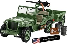 COBI 2804 Willys MB Jeep s přívěsem - Executive Edition / Stavebnice /