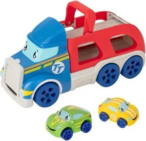 TEAMSTERZ Tiny Transporter se 2 autíčky / Dětský transportér / 2 měkká