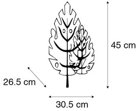 Designová nástěnná lampa starožitné zlato - Carballo