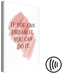 Obraz Splňte si své sny - pastelové motivační nápisy v angličtině