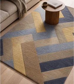 Šedo-žlutý koberec Asiatic Carpets Reef Big Zig, 160 x 230 cm