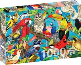 ENJOY Puzzle Opeřené šílenství / 1000 dílků / od 14 let