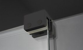 Deante Sprchová zástěna Walk-in Prizma, posuvná - KTJ N32R 120 cm, černá - bez vaničky