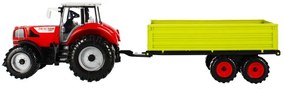 CreativeToys Traktor se zemědělským strojem - pull&amp;back