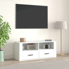 vidaXL TV skříňka 100 x 35 x 40 cm kompozitní dřevo [816814] Barva: Bílá