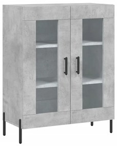 Skříň highboard betonově šedá 69,5x34x180 cm kompozitní dřevo,  3189329