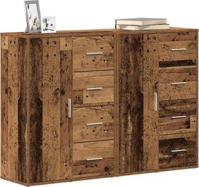 Servírovací skříň 2 ks Staré dřevo 60 x 31 x 84 cm 3334311