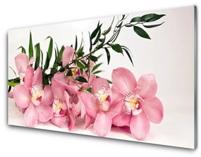 Obraz na skle Orchidej Květiny Lázně 100x50 cm