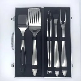 UG Grill 5-dílná sada BBQ nářadí v hliníkovém pouzdru